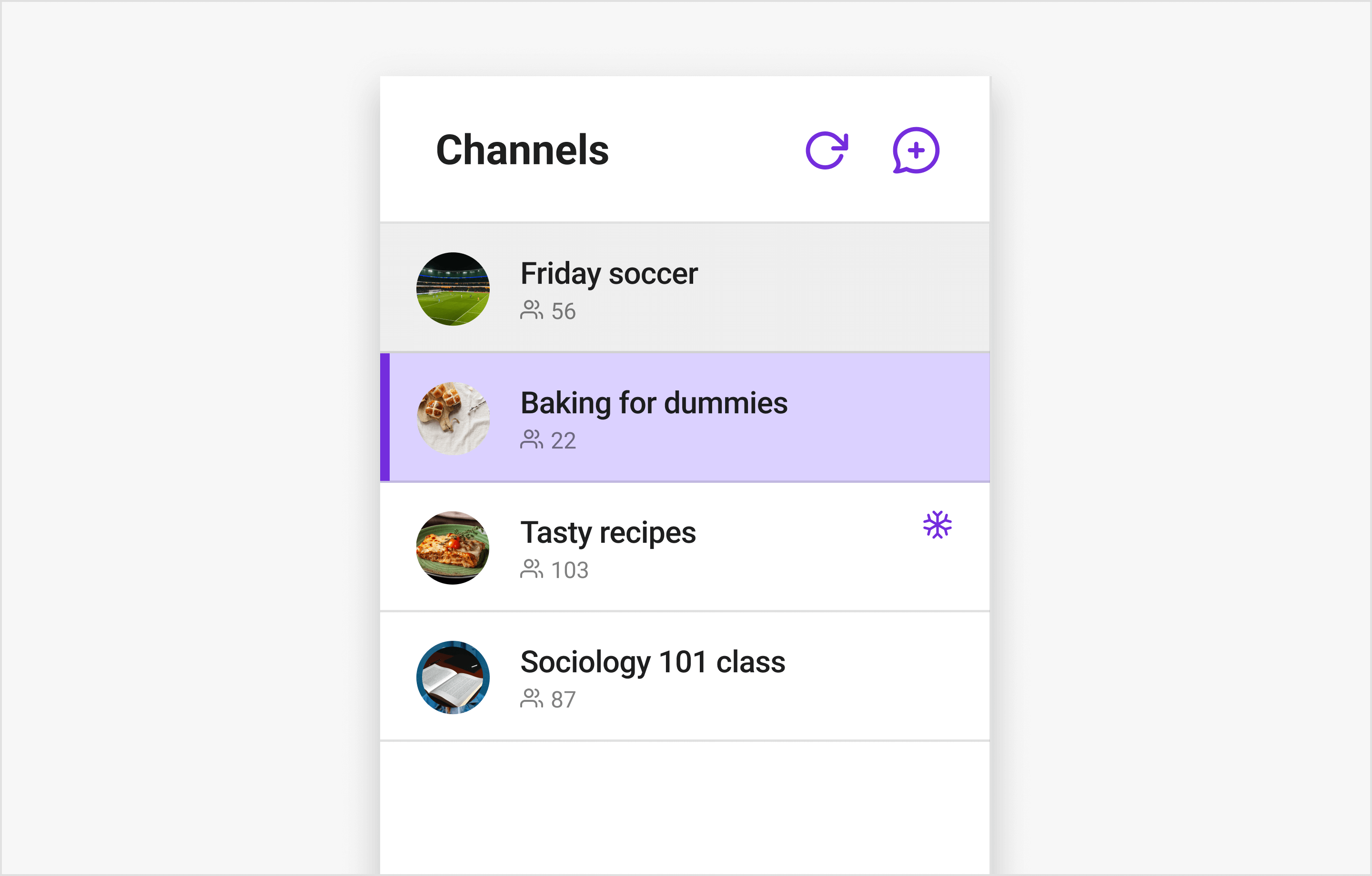 Open Channel list | Chat React SDK | Sendbird Docs