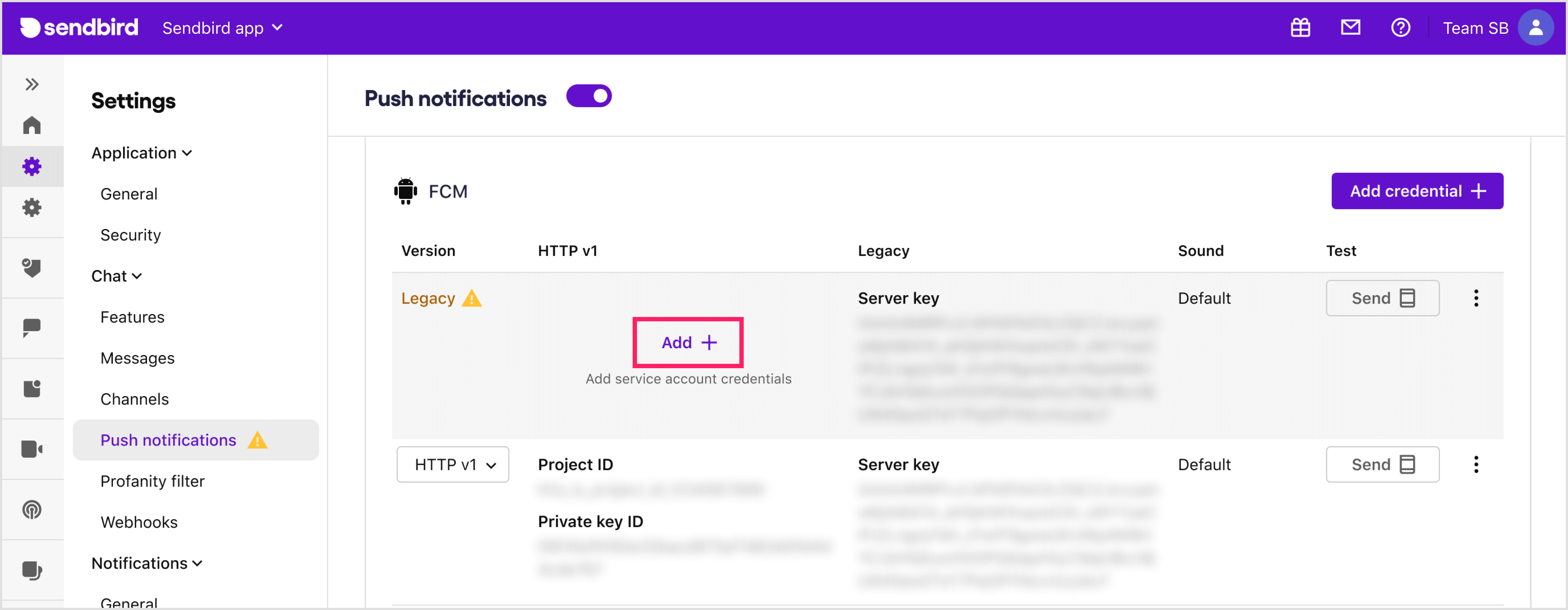 FCM migration guide | Chat Platform API | Sendbird Docs
