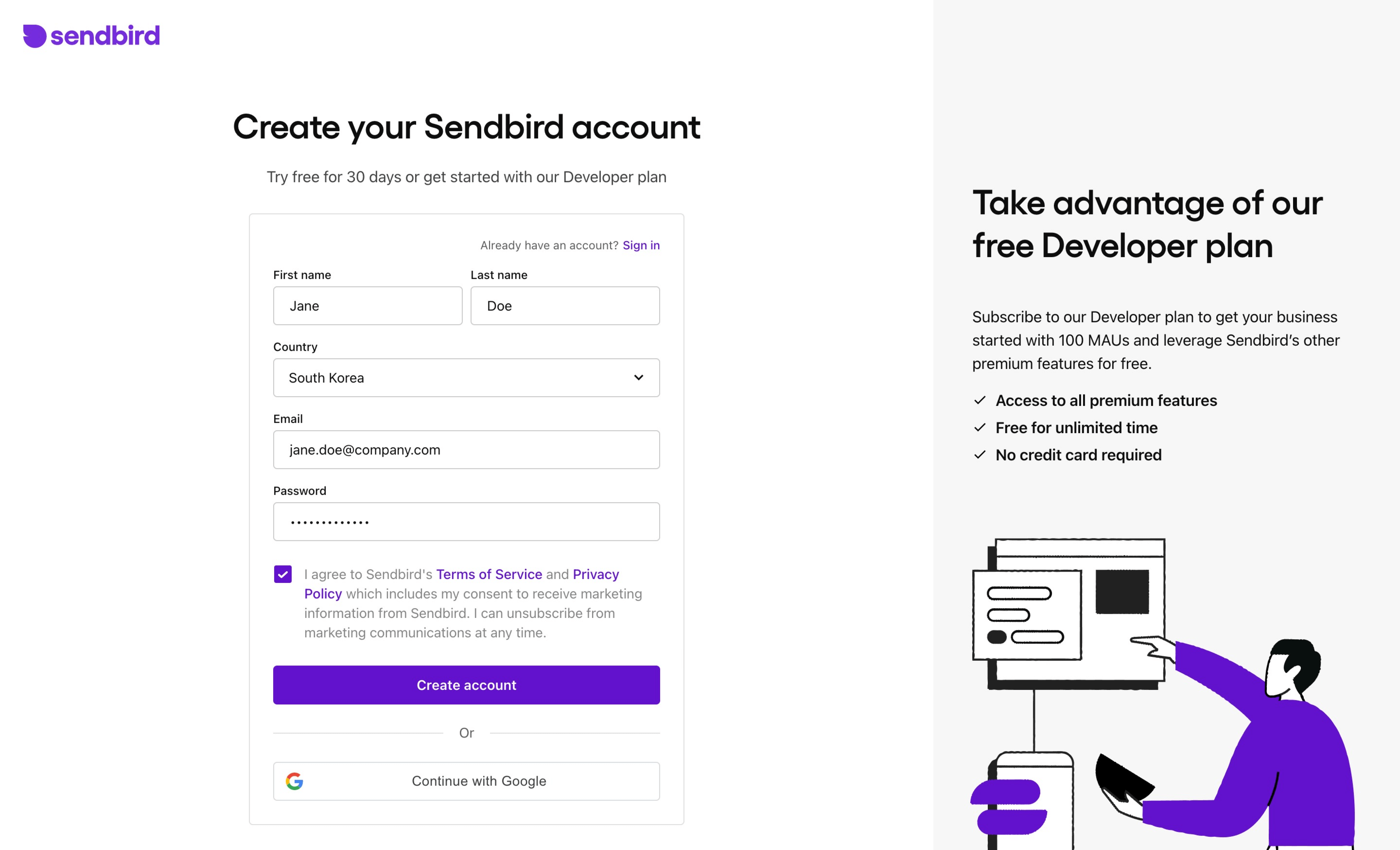 Sendbird Dashboard Desk Guide Sendbird Docs