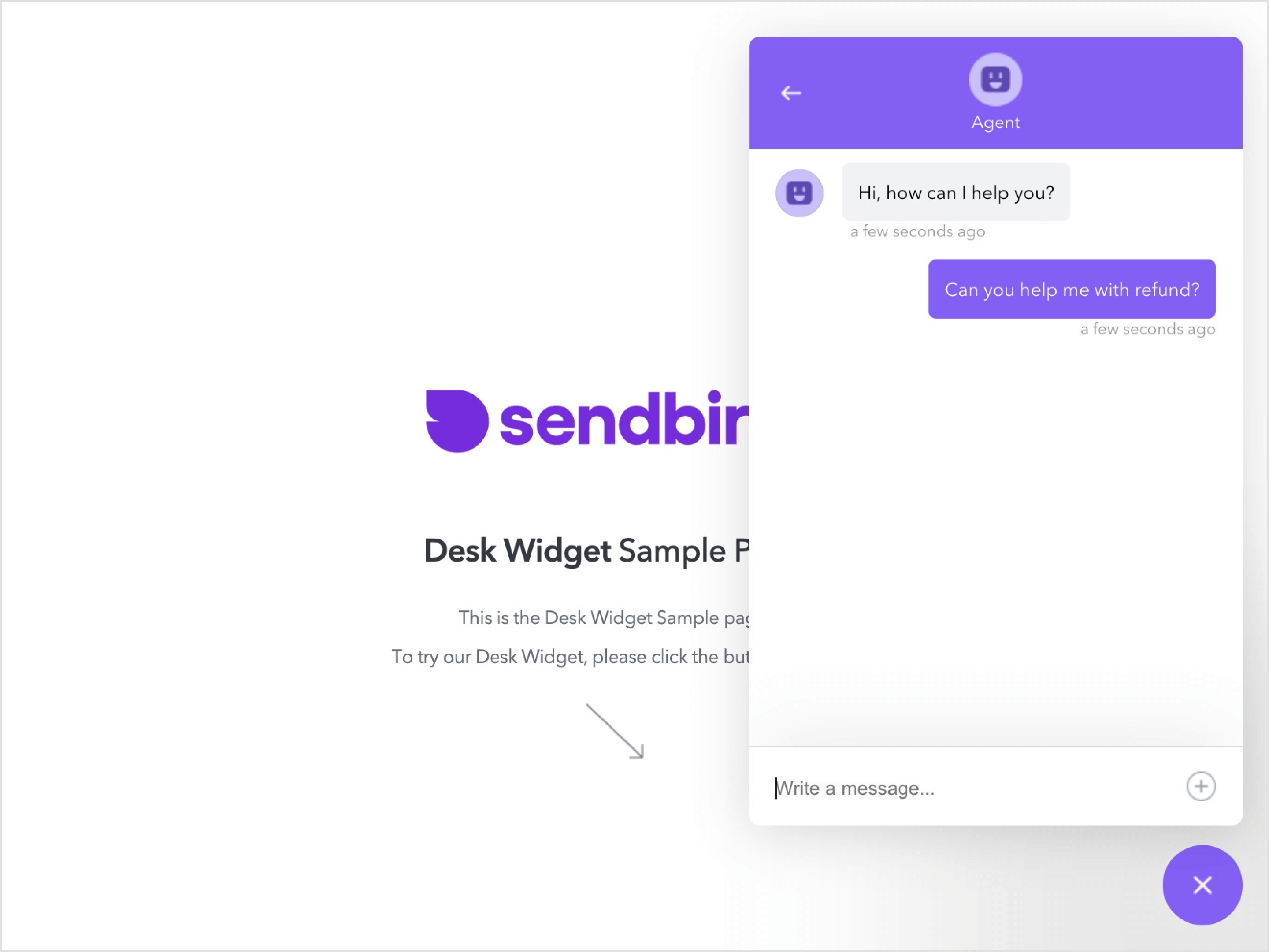 Sendbird Desk Widget | Desk Guide | Sendbird Docs