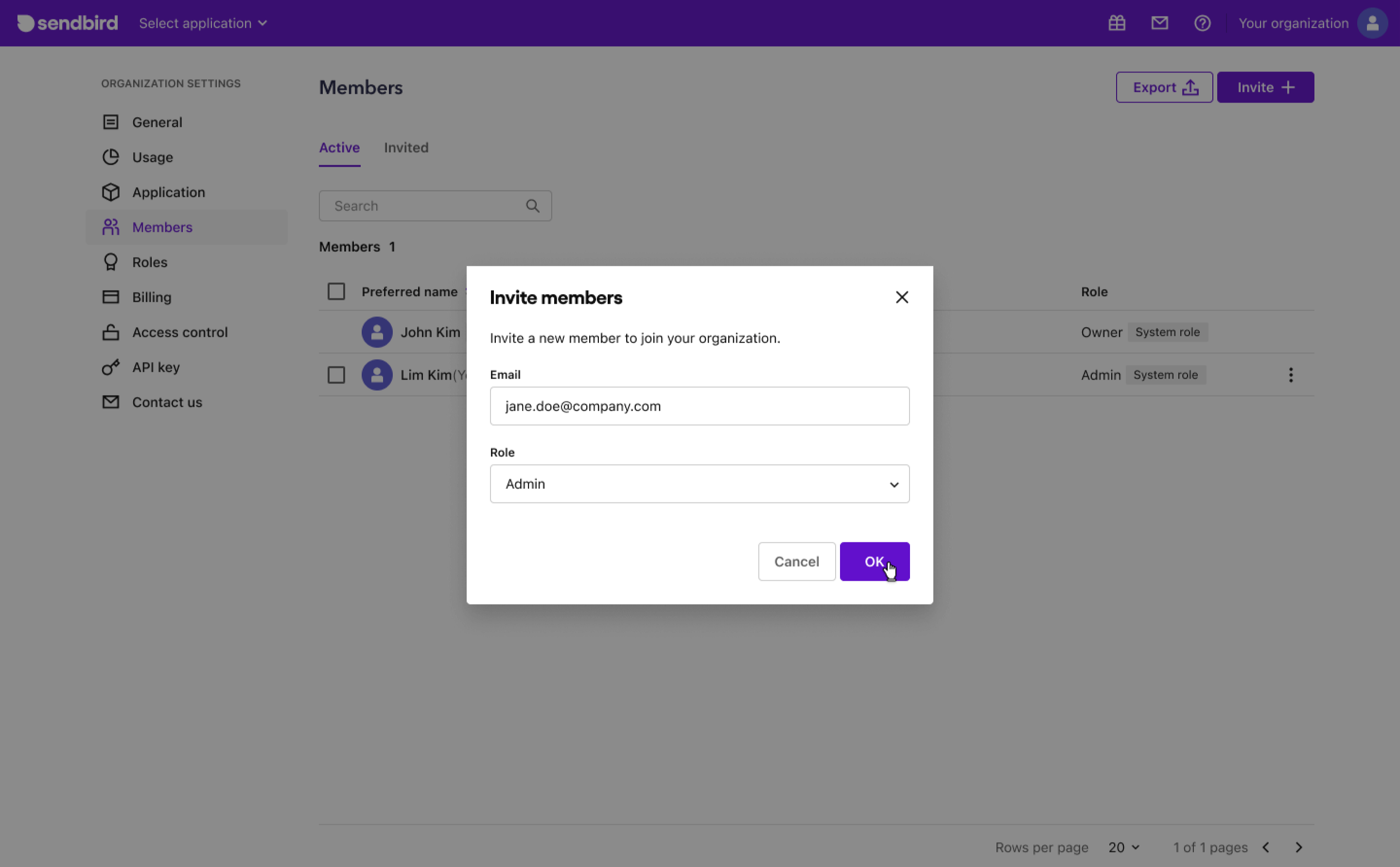 Sendbird Dashboard | Desk Guide | Sendbird Docs