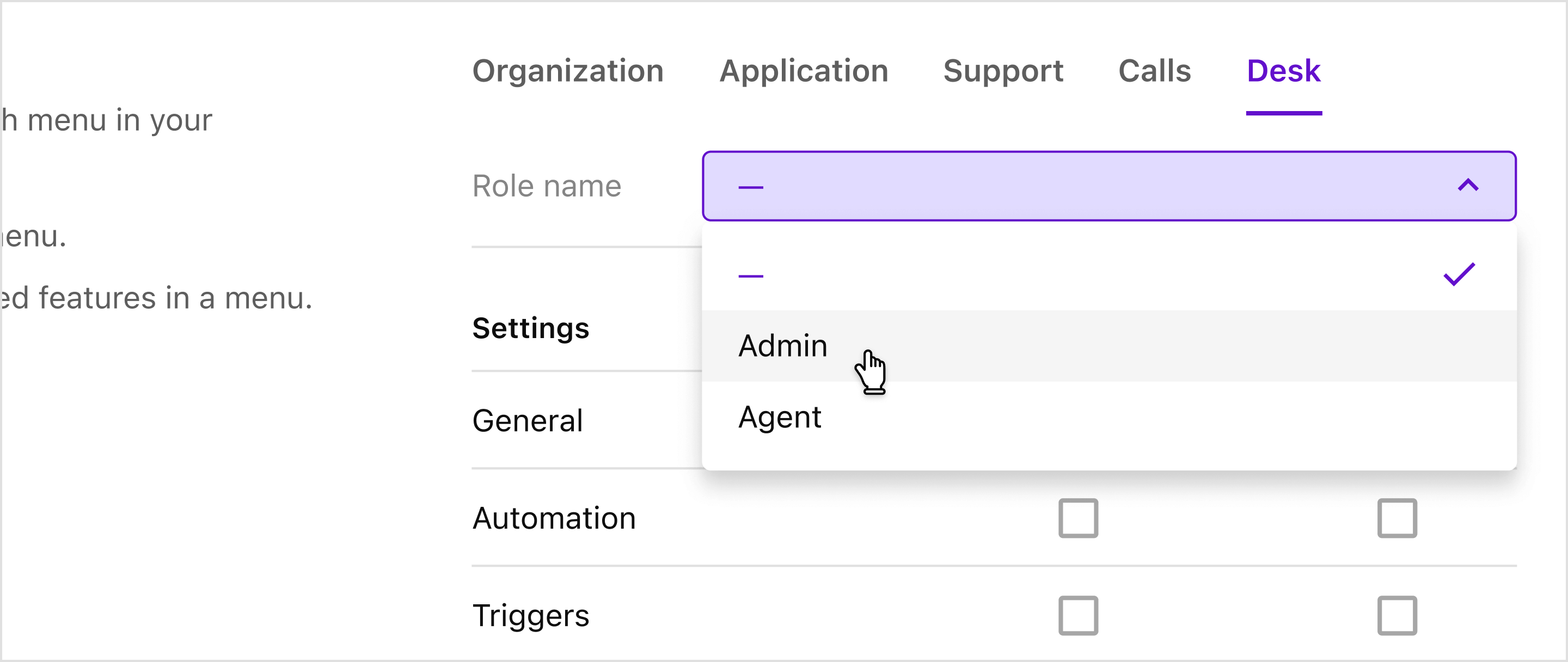 Roles and permissions | Desk Guide | Sendbird Docs