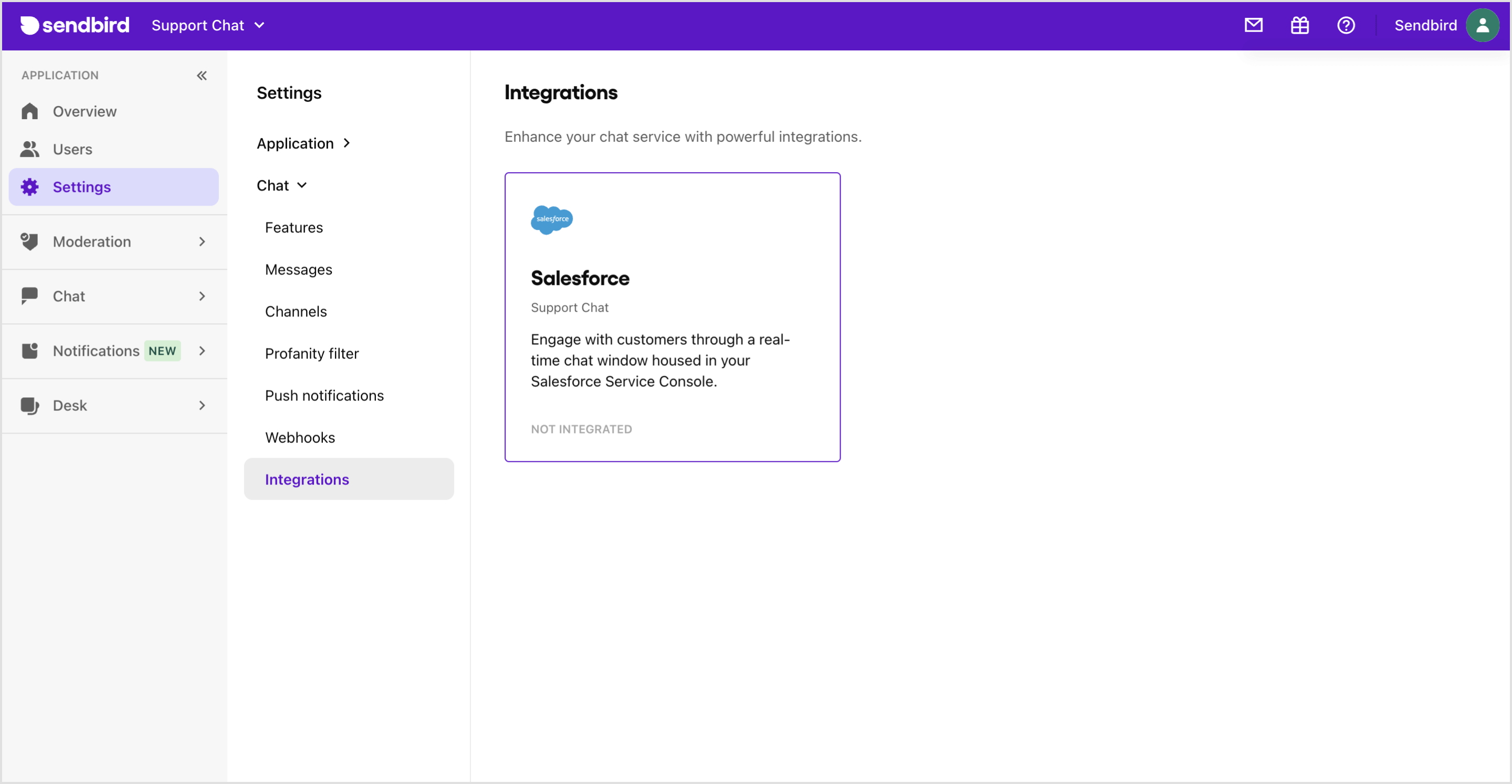 Integrate With Salesforce Service Cloud Support Chat Sendbird Docs