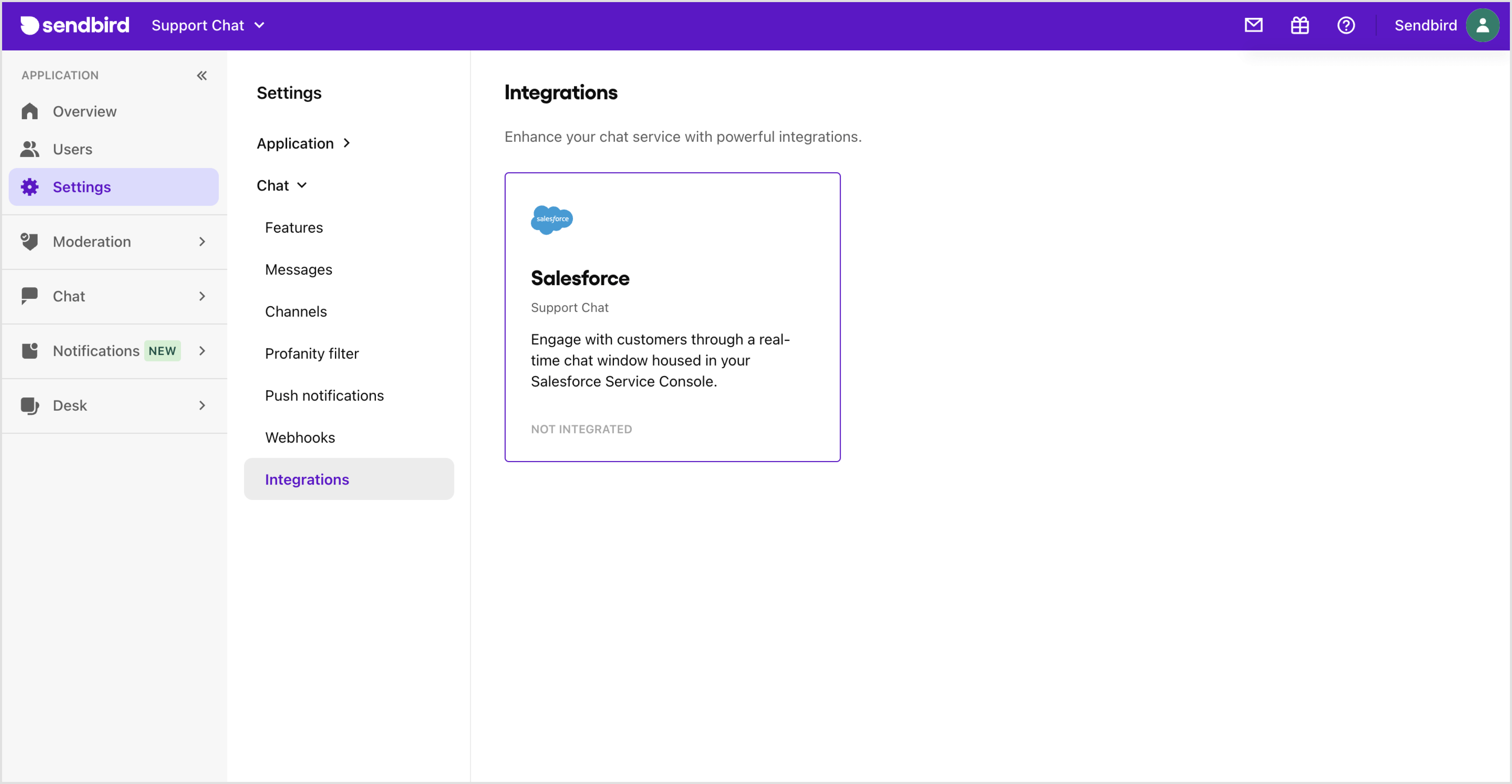 Integrate with Salesforce Service Cloud | Support Chat | Sendbird Docs