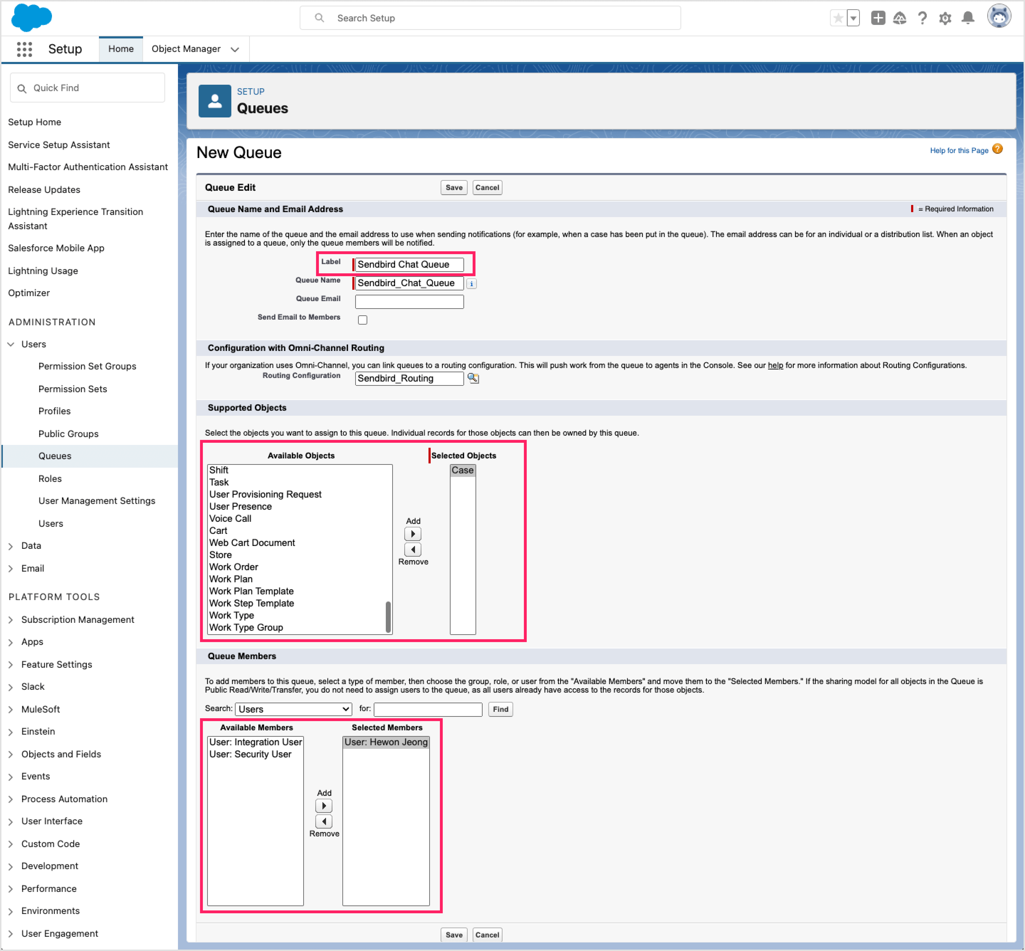 Integrate with Salesforce Service Cloud | Support Chat | Sendbird Docs