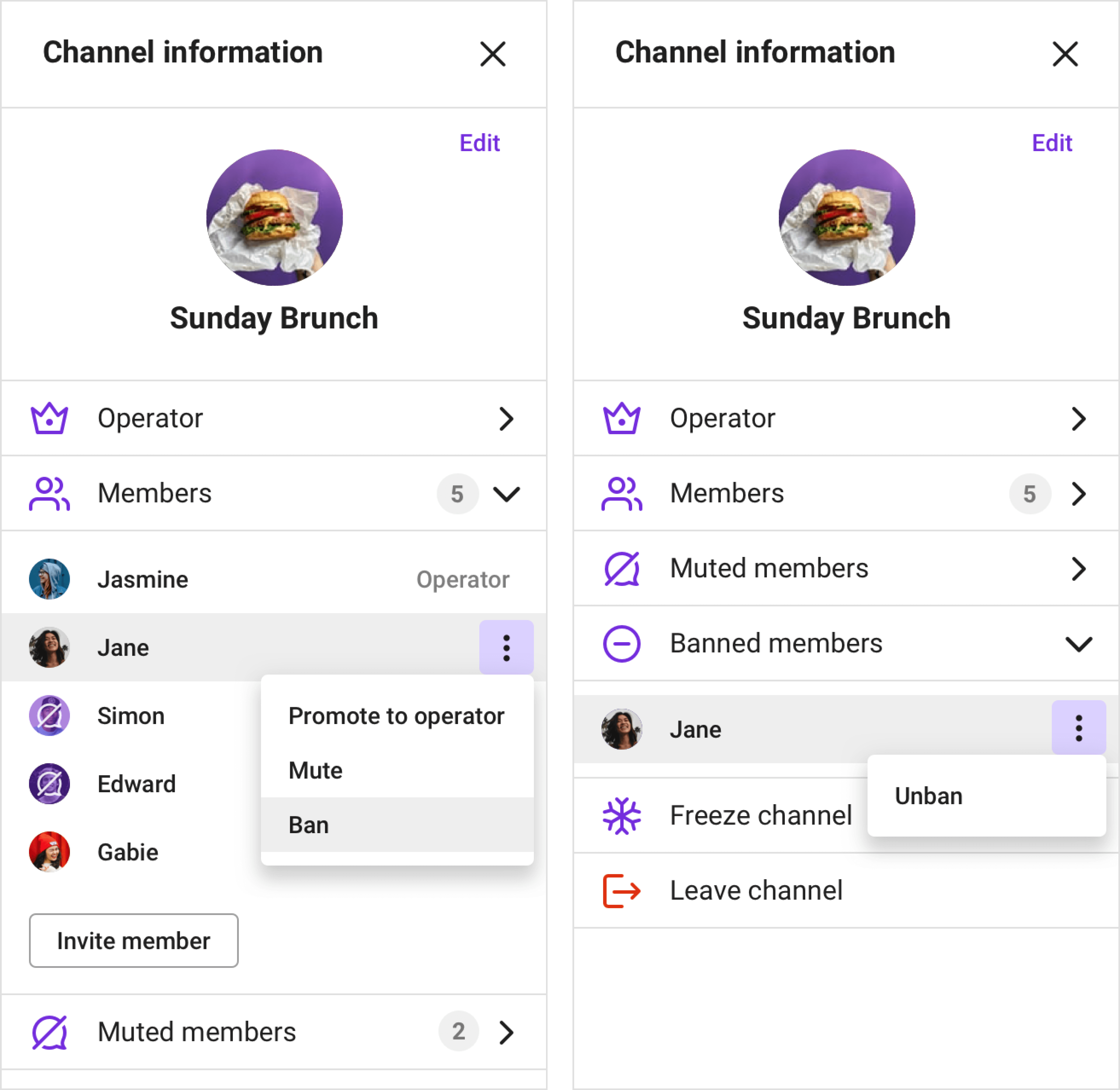 Moderation | Chat React SDK | Sendbird Docs