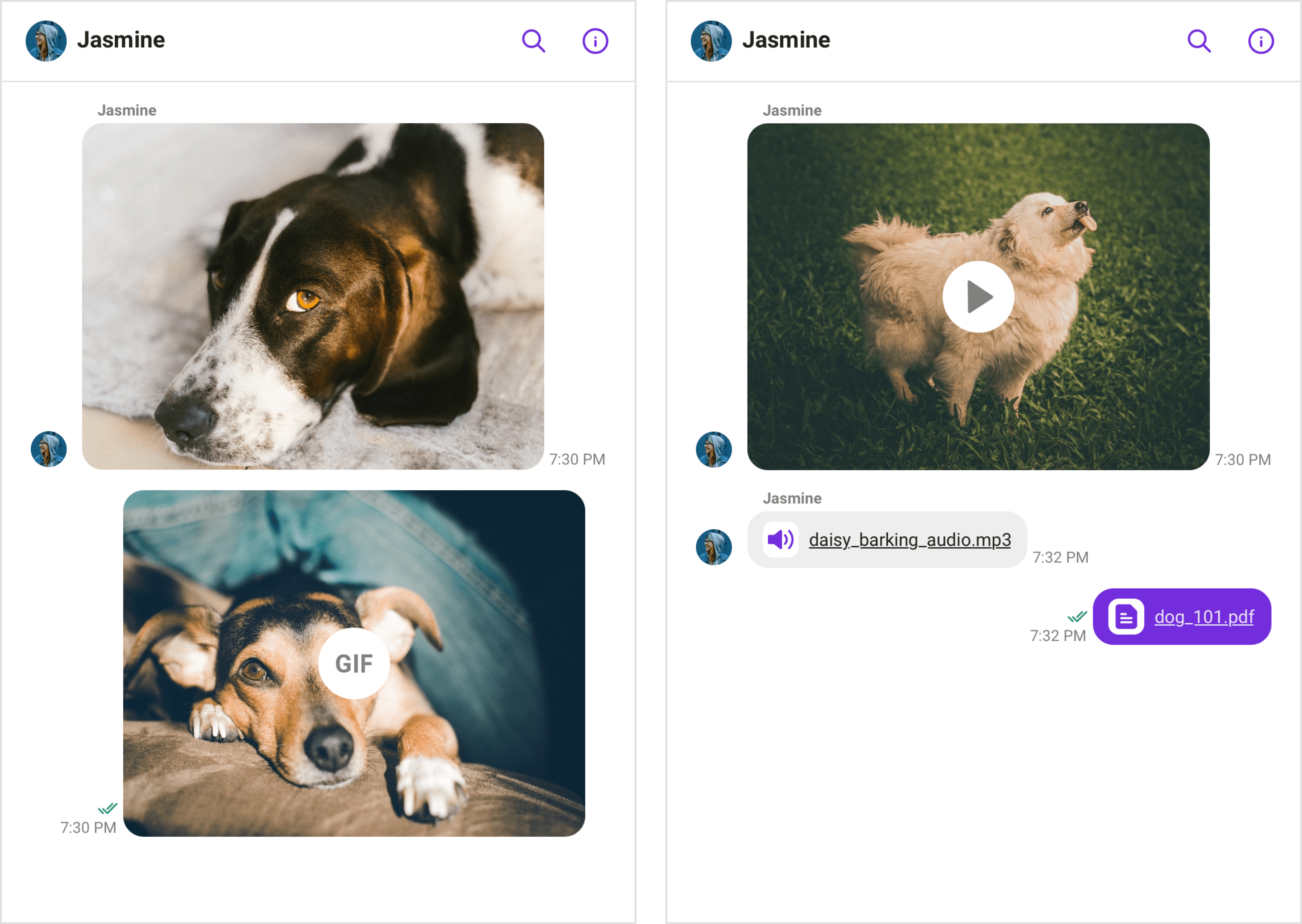 File sharing | Chat React SDK | Sendbird Docs