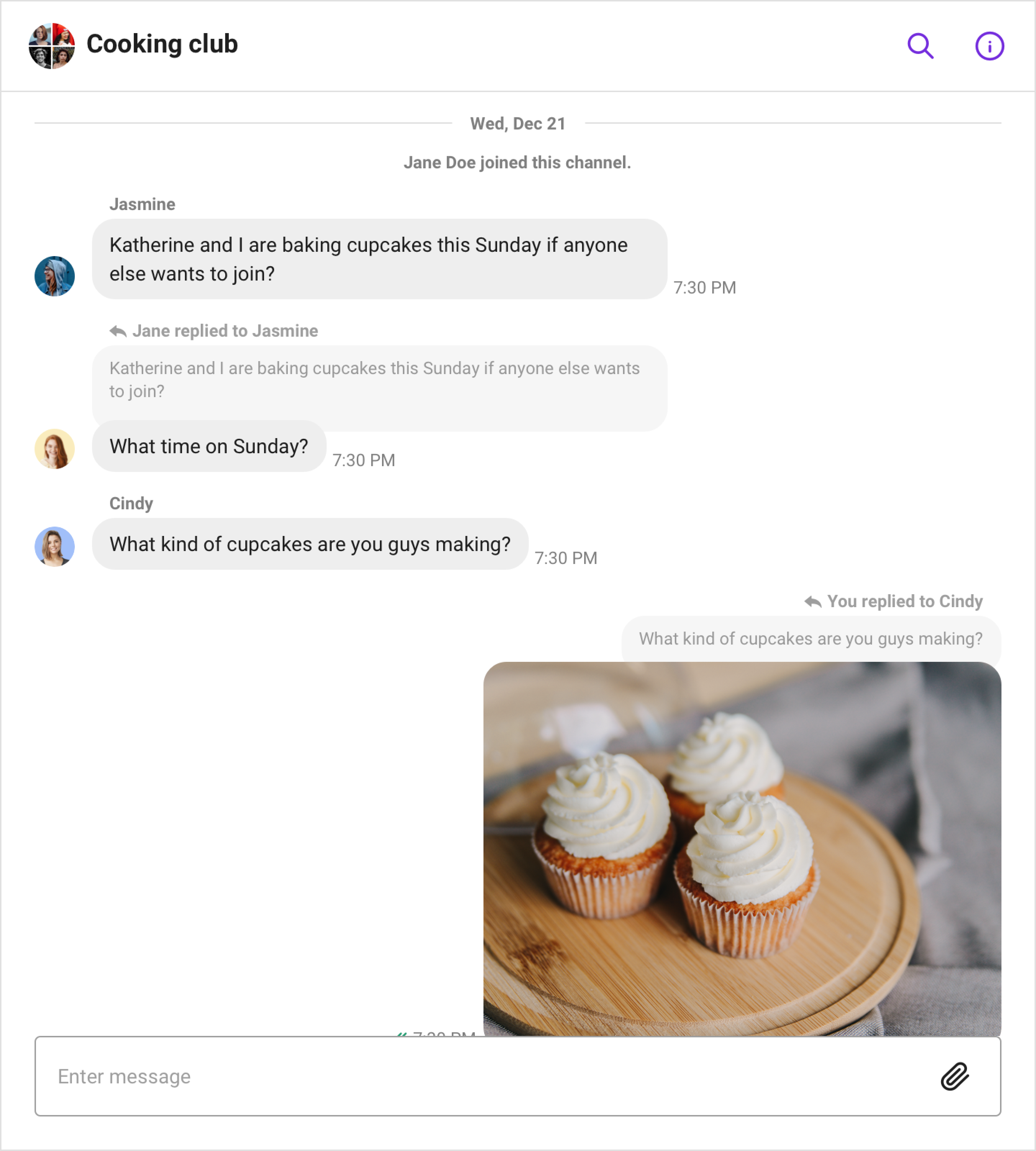 Message threading | Chat React SDK | Sendbird Docs