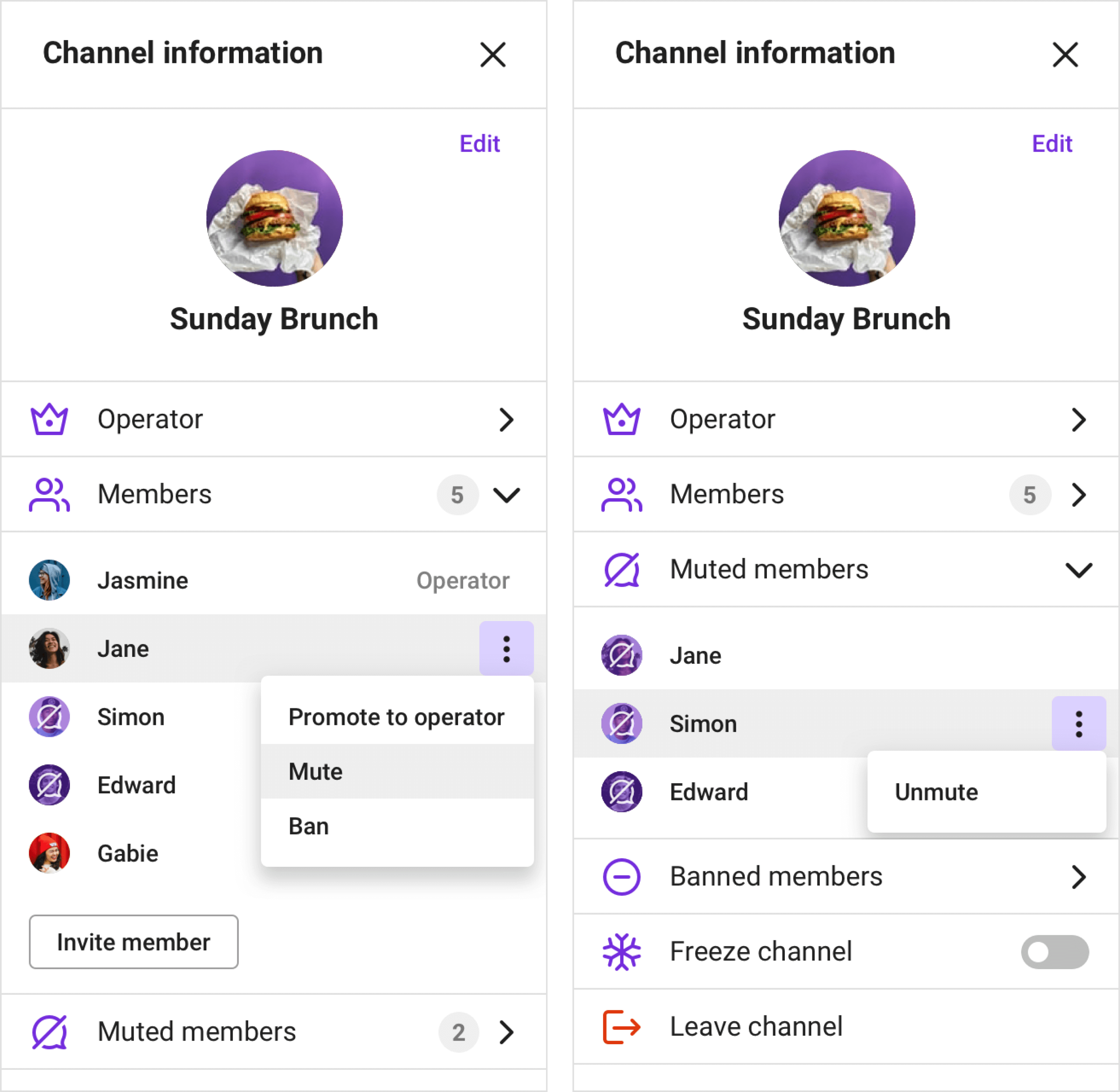 Moderation | Chat React SDK | Sendbird Docs
