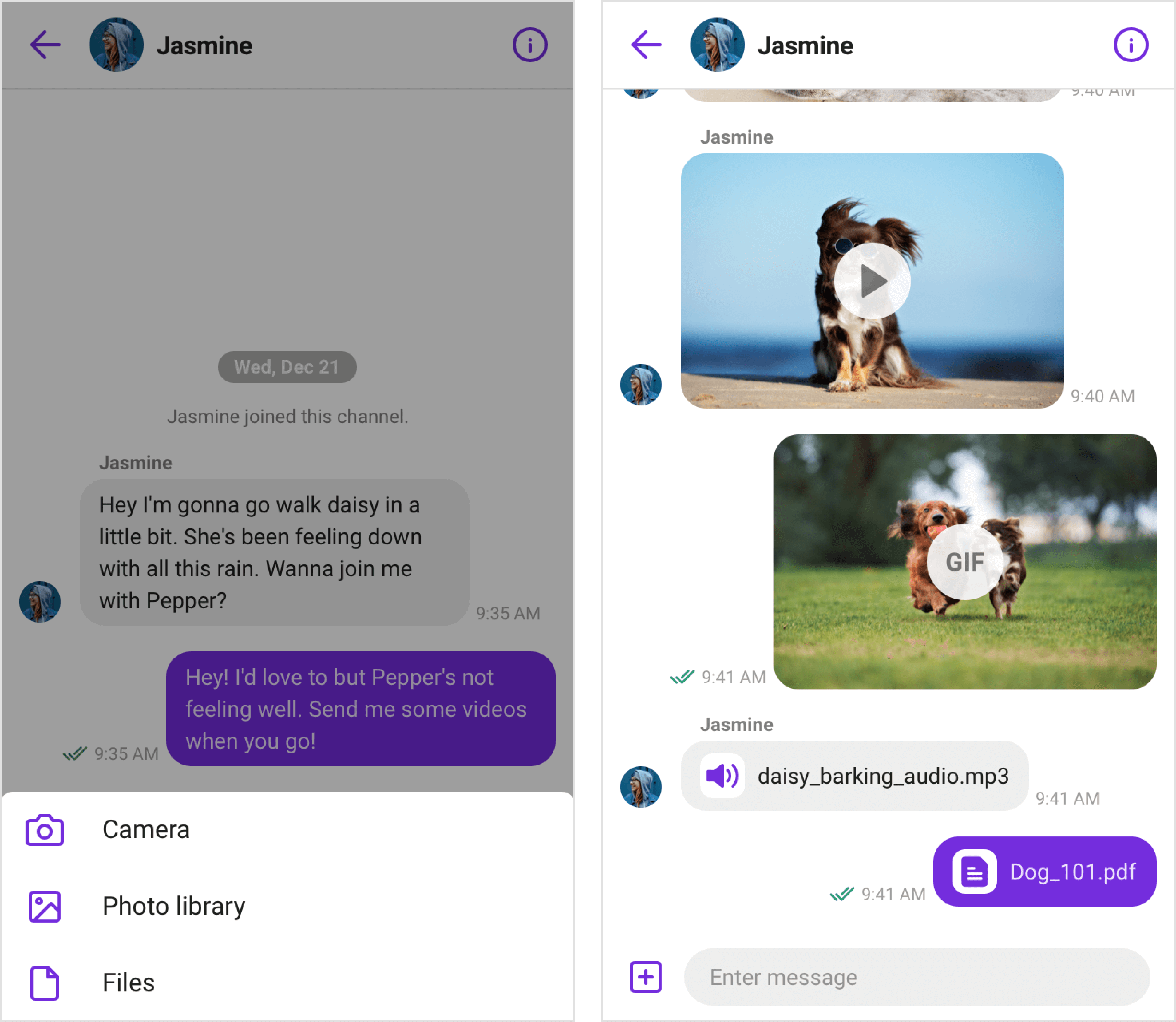 File sharing | Chat React Native SDK | Sendbird Docs