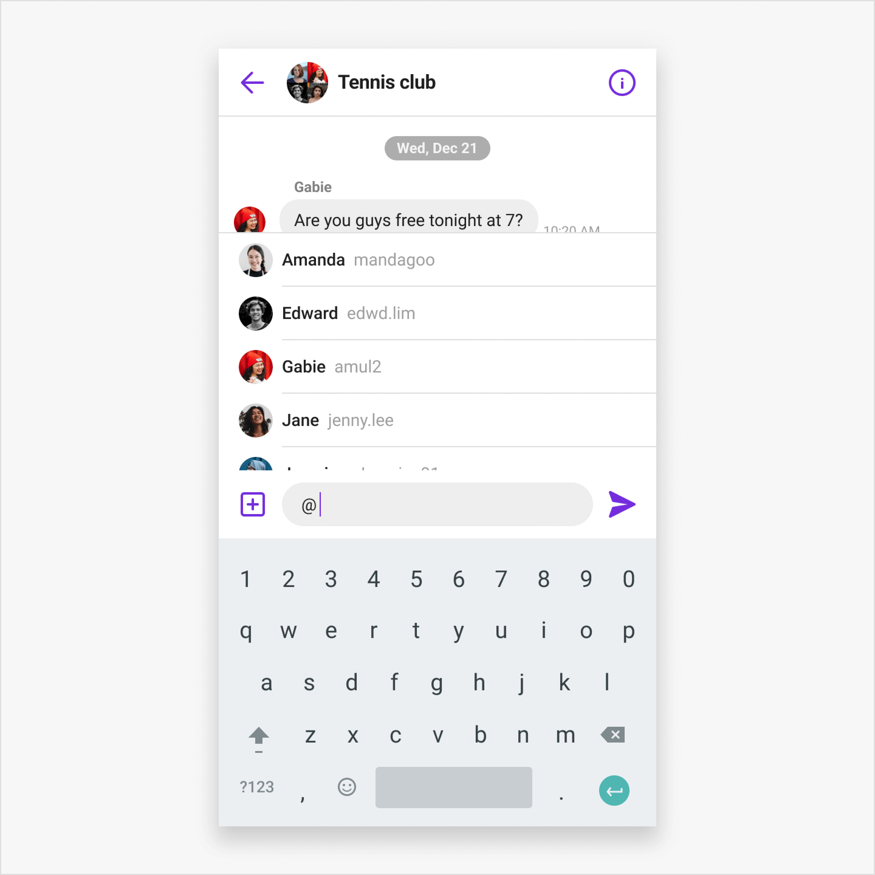 Mention | Chat React Native SDK | Sendbird Docs