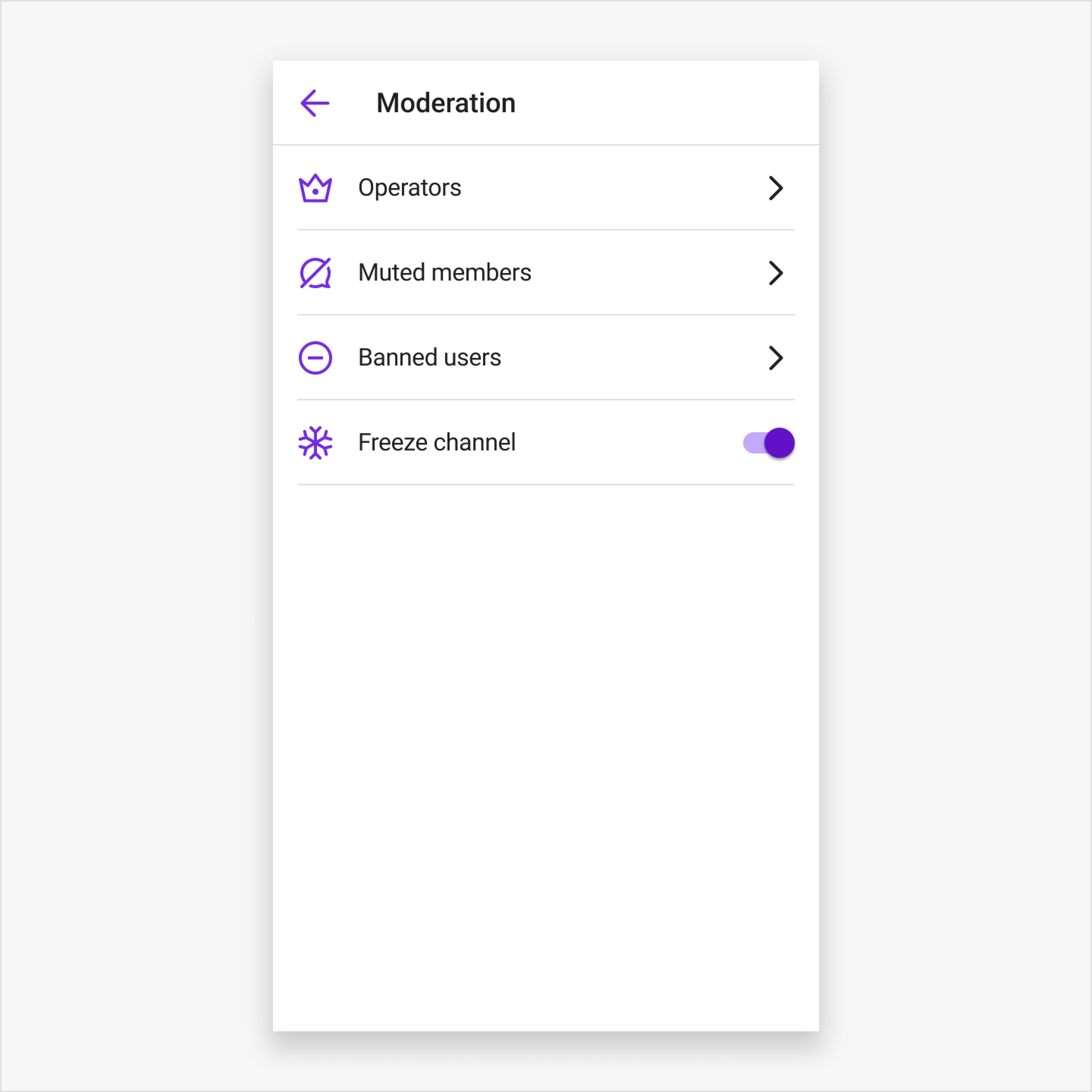 Moderation | Chat React Native SDK | Sendbird Docs