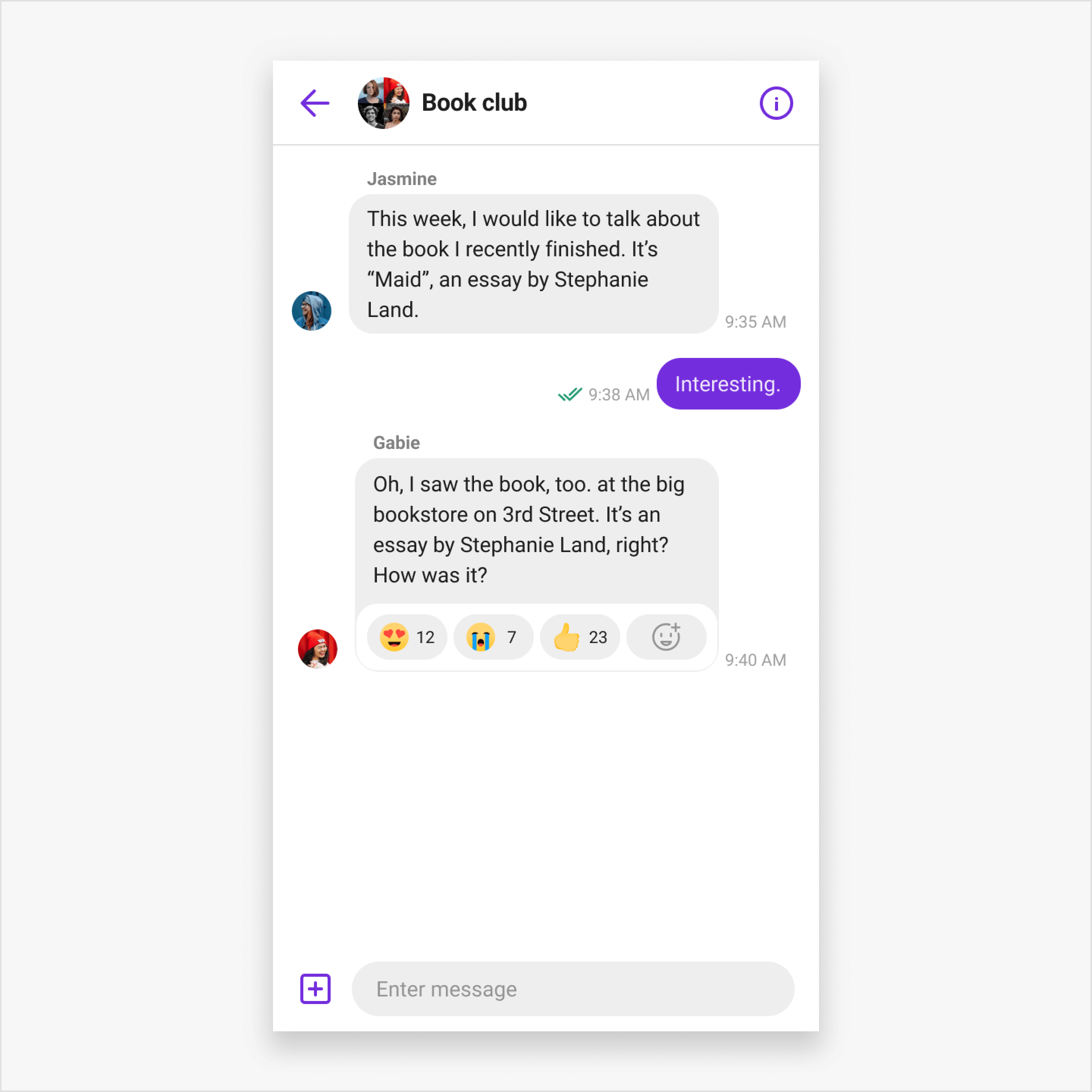 Reactions | Chat React Native SDK | Sendbird Docs Reactions | Chat React Native SDK | Sendbird Docs
