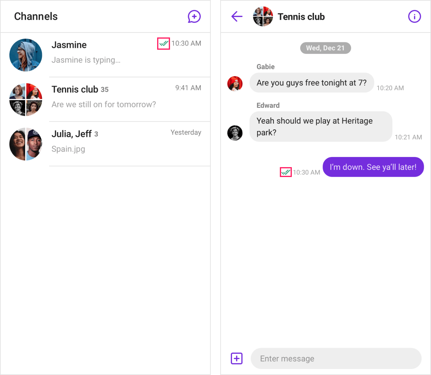 Read Receipt UIKit React Native SDK Sendbird Docs