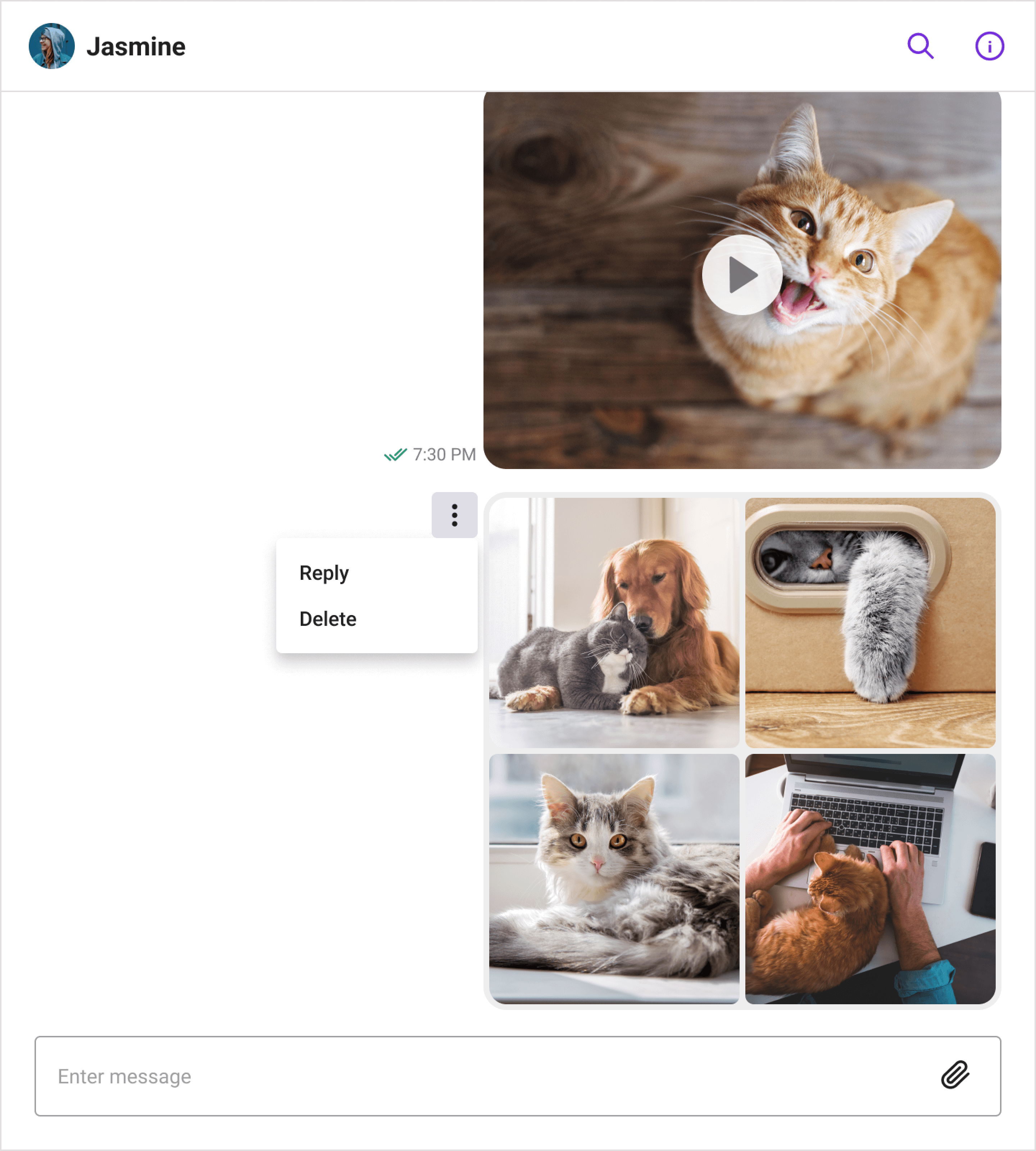 File sharing | Chat React SDK | Sendbird Docs